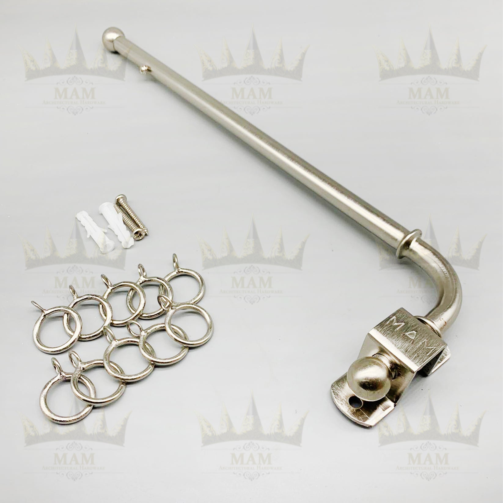 Extendable Silver Door Drapery Arm – MAM Interiors Ltd